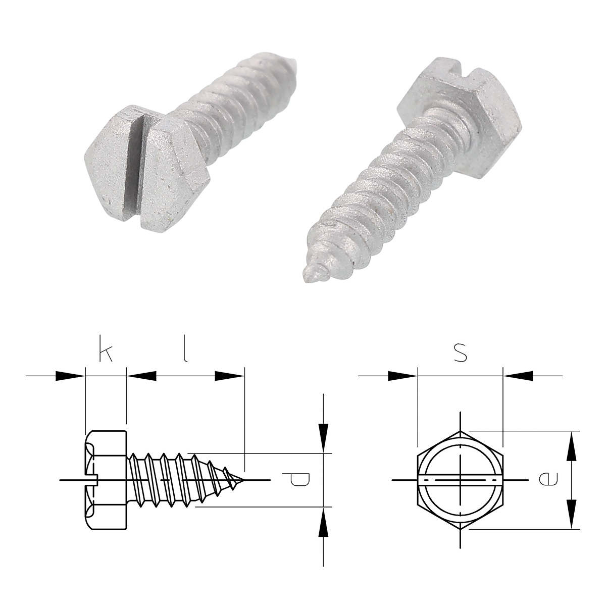 DIN 7976 6 Köşe Sac Vidası | Platin Civata