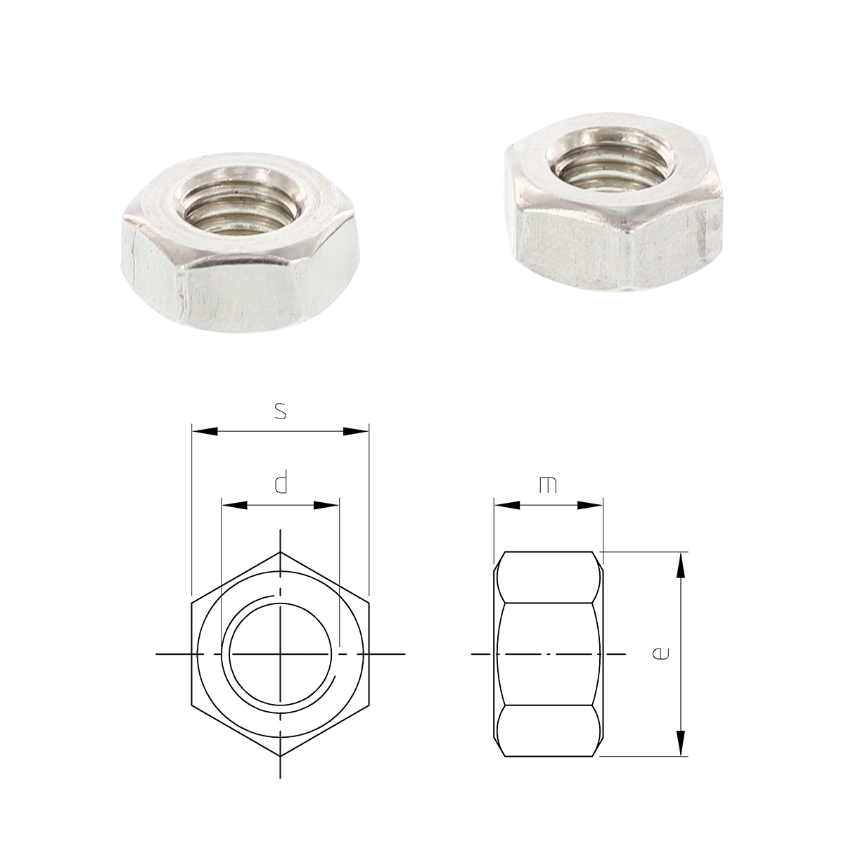 DIN 934 İnce Diş Somun | Platin Civata